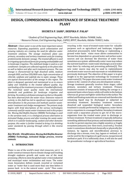 Sequencing Batch Reactors Pptx Chemistry Science