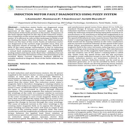 Induction Motor Fault Diagnostics Using Fuzzy System Pdf