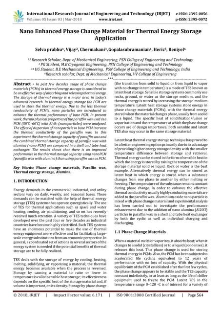 Phase Change Material (PCM) - Seminar.pptx | Physics | Science