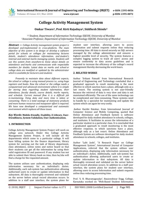 Alumni Management System | PDF | Undergraduate Education | College Education