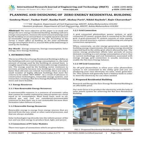 ZERO ENERGY BUILDING; DESIGN AND SIMULATION | PDF