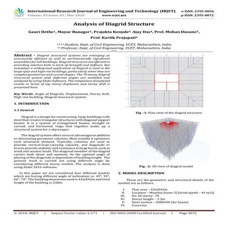 IRJET- Analysis of Diagrid Structure | PDF