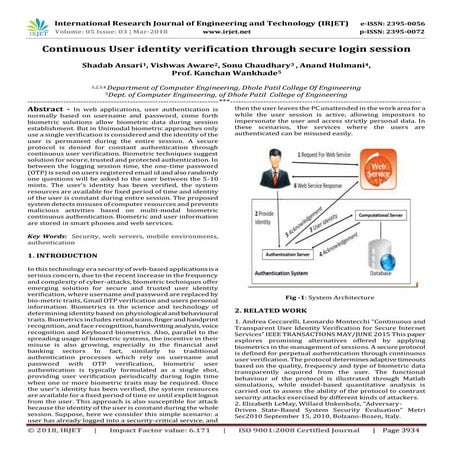 Continuous User Identity Verification Through Secure Login Session Pdf 2330