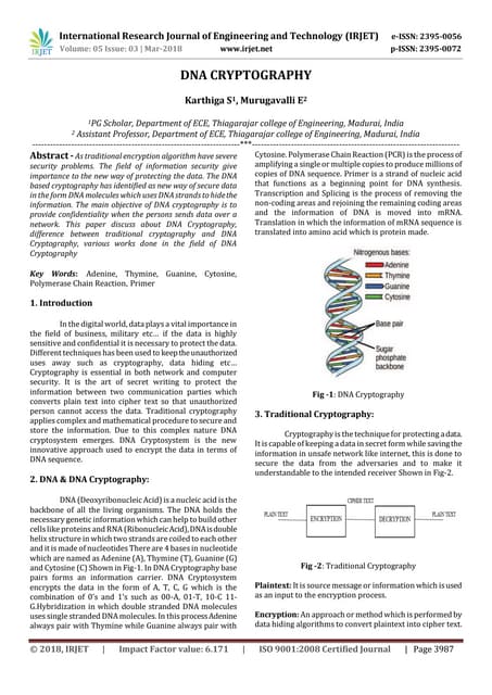 Irjet Dna Cryptography Pdf