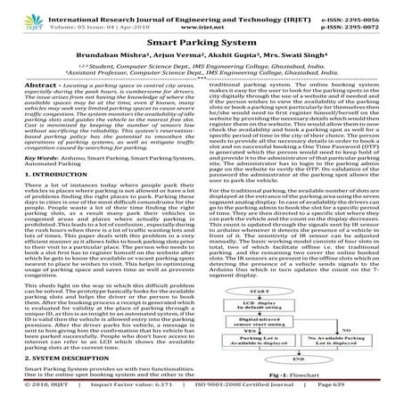 IRJET- Smart Parking System | PDF