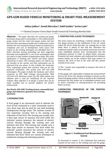 Smart Fuel Measuring device using IOT | PDF