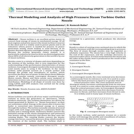 Design and Analysis of a Bell Type Rocket Nozzle | PDF