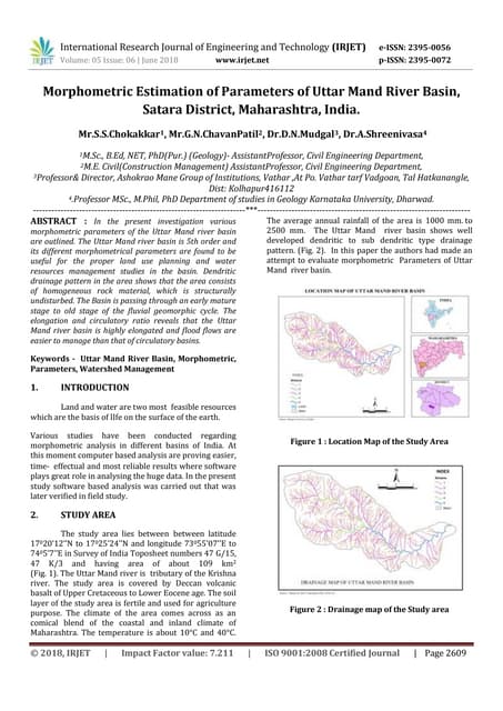 Morphometric Analysis of Drainage Basin.pptx | Geography | Science