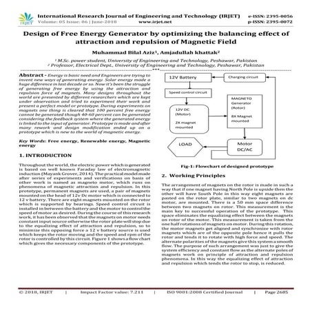 IRJET-Design of Free Energy Generator by Optimizing the Balancing ...