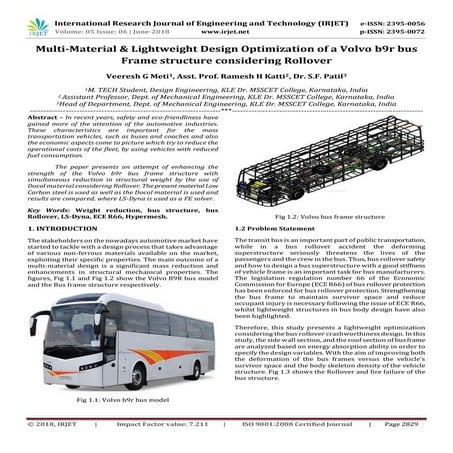 IRJET-Multi-Material & Lightweight Design Optimization of a Volvo B9r ...