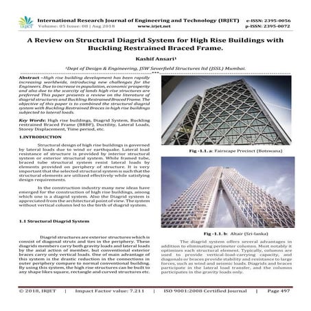 IRJET- A Review on Structural Diagrid System for High Rise Buildings ...