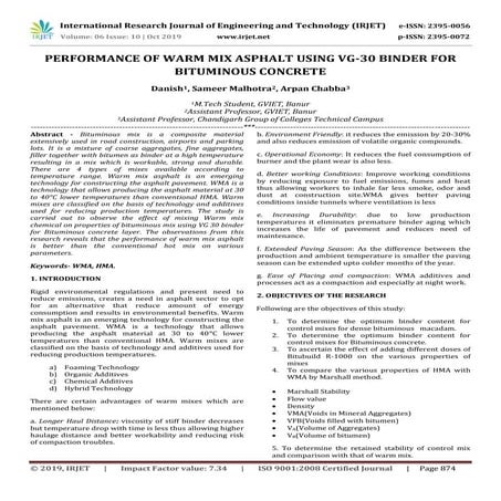 Warm Mix Asphalt Pavement Design | PPTX