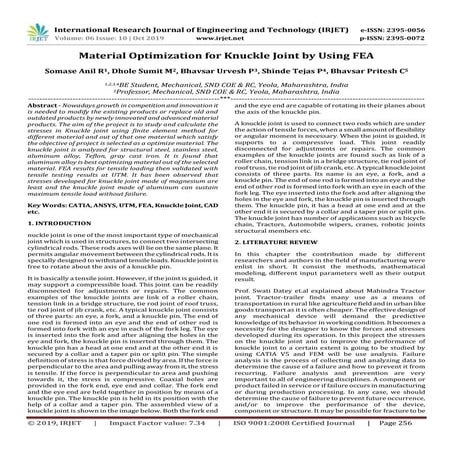 Knuckle joint silde | PPTX