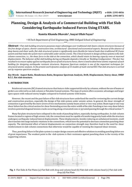 Designing and drawing of flat slab with the help of i.s code | PDF ...