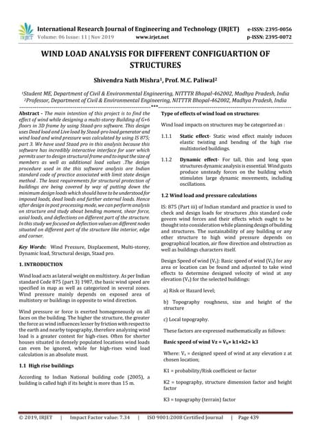 Dynamic Wind Analysis of High-Rise Building | PDF | Civil Engineering Industry | Industries