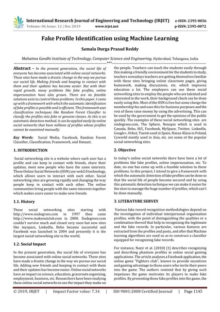 Fake News Detection Using Machine learning algorithm | PPT