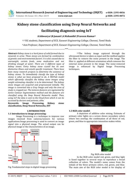 Detection of Kidney Stone using Neural Network Classifier | PDF