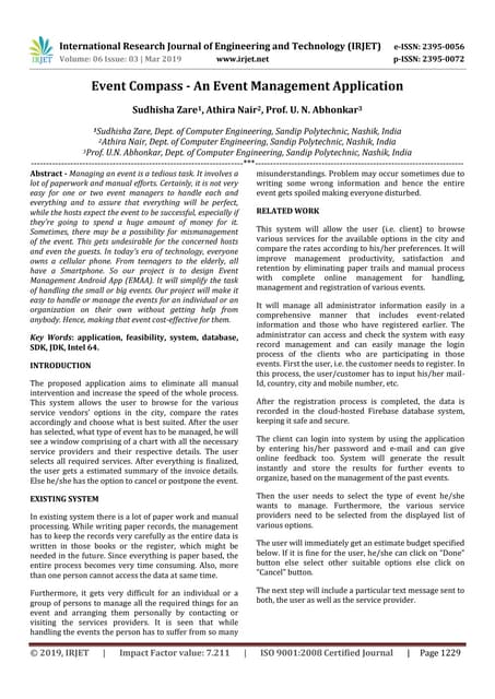 Event management system | PPTX