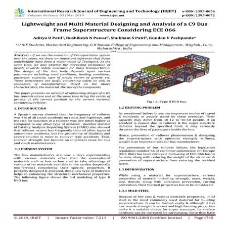 IRJET- Lightweight and Multi Material Designing and Analysis of a C9 ...