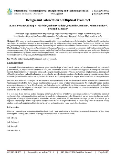 elliptical Trammel micro-project report | DOCX | Physics | Science