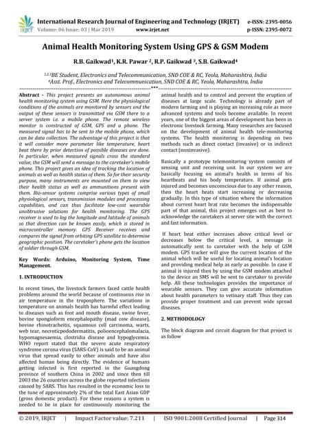 Cattle Health And Environment Monitoring System Pdf Internet Of Things Internet