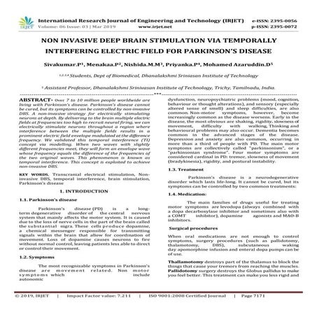 IRJET- Non Invasive Deep Brain Stimulation Via Temporally Interfering ...