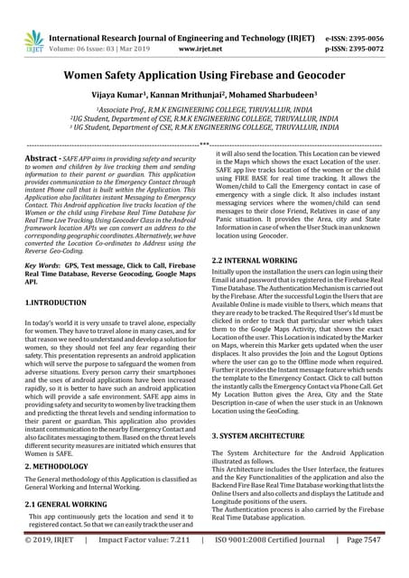 Women Safety Application Android Project | PDF