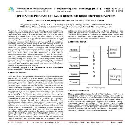 Irjet Iot Based Portable Hand Gesture Recognition System Pdf