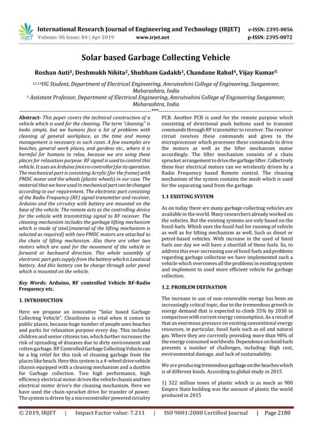 Microcontroller solar car | PPTX