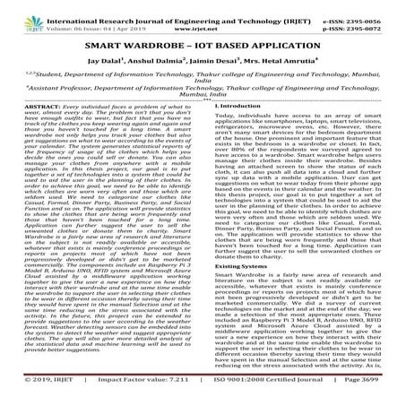 The Smart Wardrobe | PDF