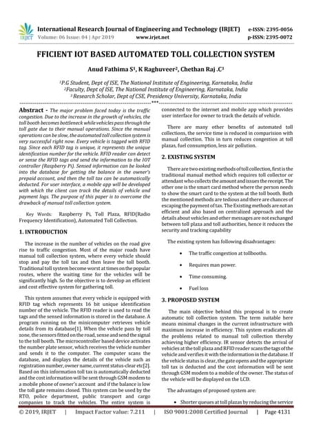 tollgate automation | PDF