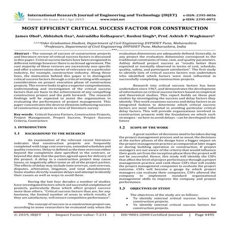 A New Framework For Determining Critical Success Failure Factors In ...