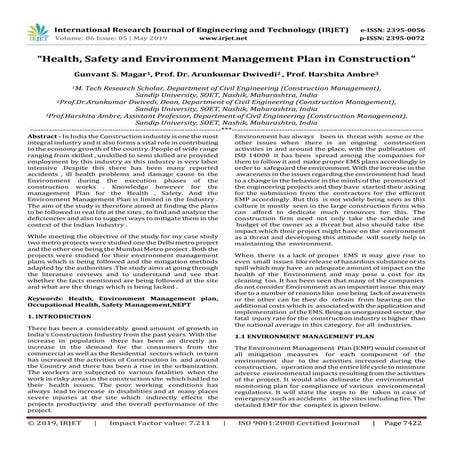 Environmental Management Plan | PPTX