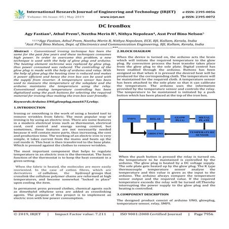 IRJET- DC IronBox | PDF