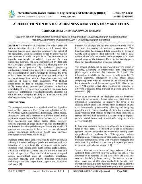 bigdata in smart cities | PPT