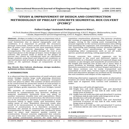 DESIGN OF RCC CULVERT | PPTX