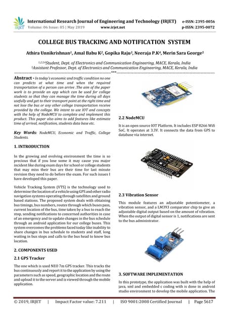 Bus tracking system | PPTX | Auto Navigation Systems | Auto Technology