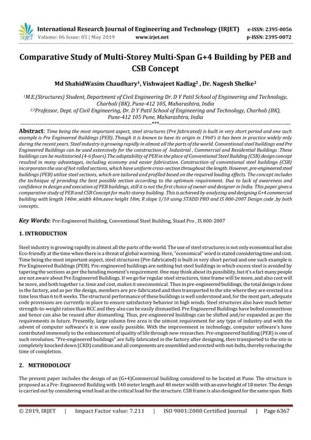 Design of Pre-Engineered Building (PEB) Structure | PDF