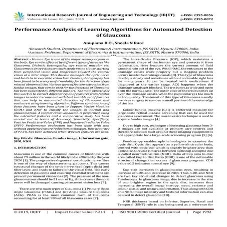 Irjet Performance Analysis Of Learning Algorithms For Automated