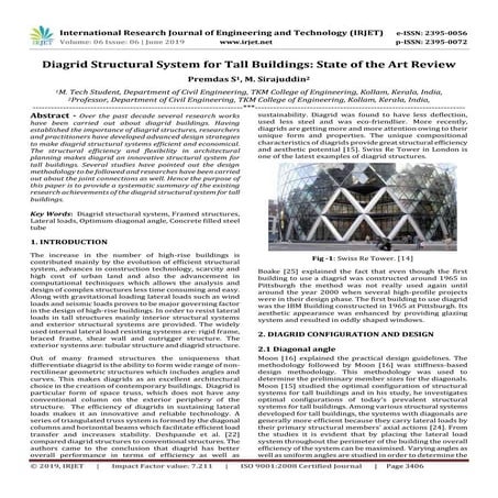 IRJET- Diagrid Structural System for Tall Buildings: State of the Art Review | PDF