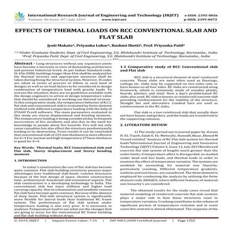 IRJET- Effects of Thermal Loads on RCC Conventional Slab and Flat Slab ...