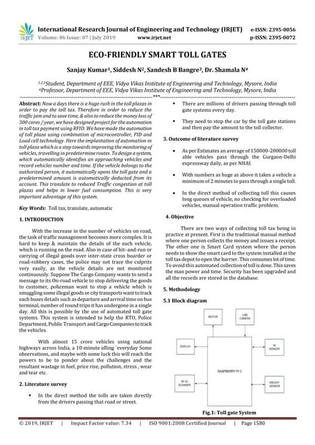 tollgate automation | DOCX