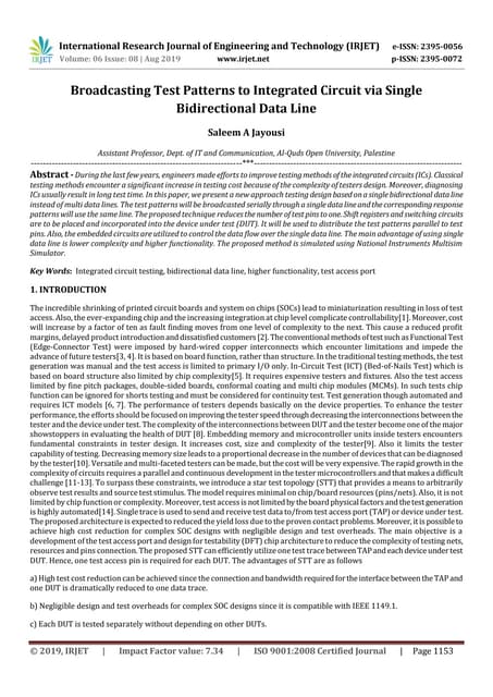 Level sensitive scan design(LSSD) and Boundry scan(BS) | PPT