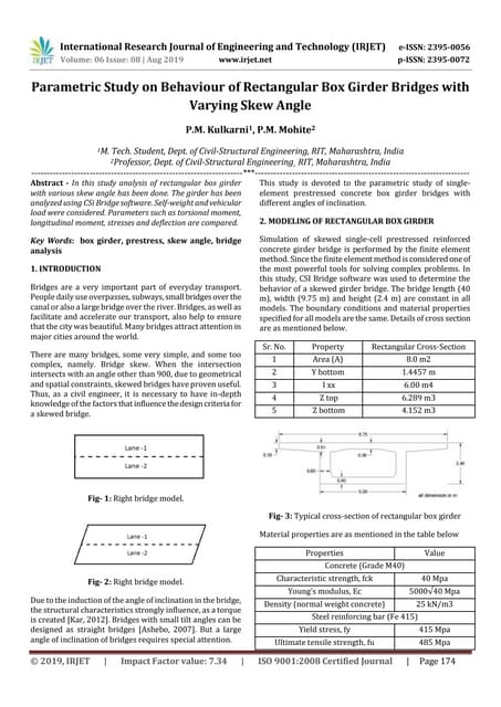 STRUCTURAL BEHAVIOUR OF CURVED BOX GIRDER BRIDGE | PDF