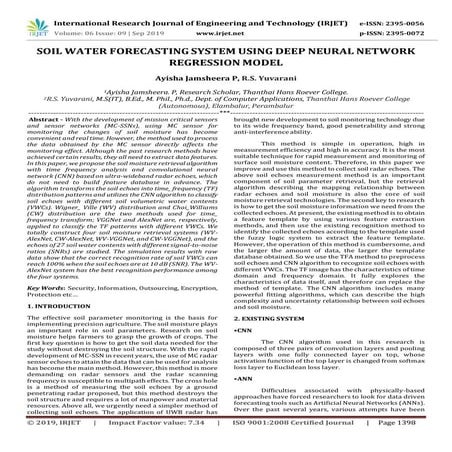 IRJET- Soil Water Forecasting System using Deep Neural Network ...