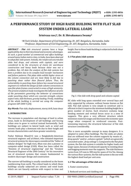 Designing and drawing of flat slab with the help of i.s code | PDF | Civil Engineering Industry ...