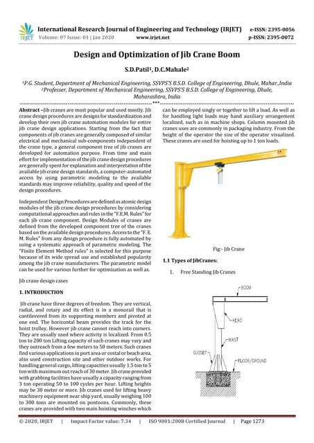 Design-and-Behavior-of-Jib-Cranes | PDF
