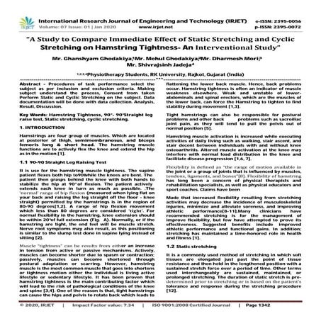 Carl Askling - Lengthening type of exercises are effective | PDF