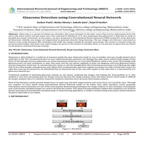 Irjet Glaucoma Detection Using Convolutional Neural Network Pdf