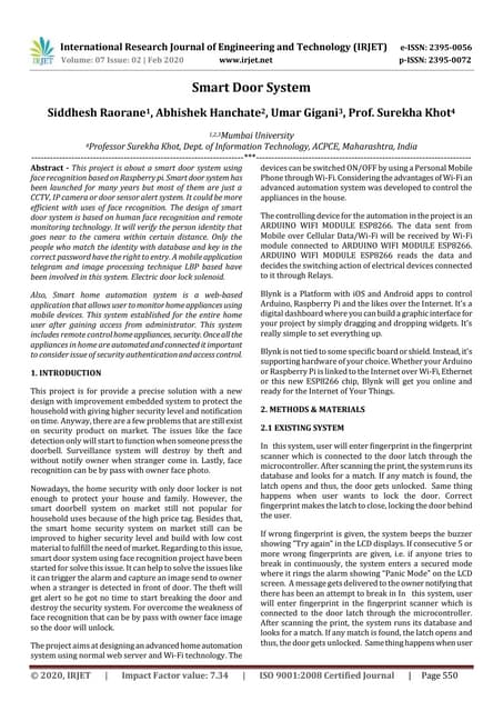 Smart doorbell - Using Raspberry pi | PPS